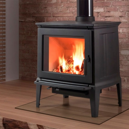 Plaque de sol rectangulaire en verre 900x750mm pour poêle à bois et à ...